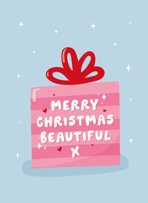 Merry Christmas Beautiful by Fliss Muir | Cardly