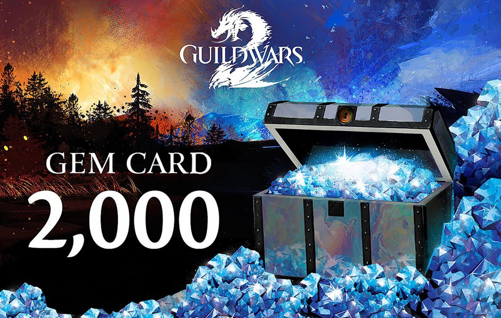Guild Wars II 2000 Gem Card | United States | Cardly